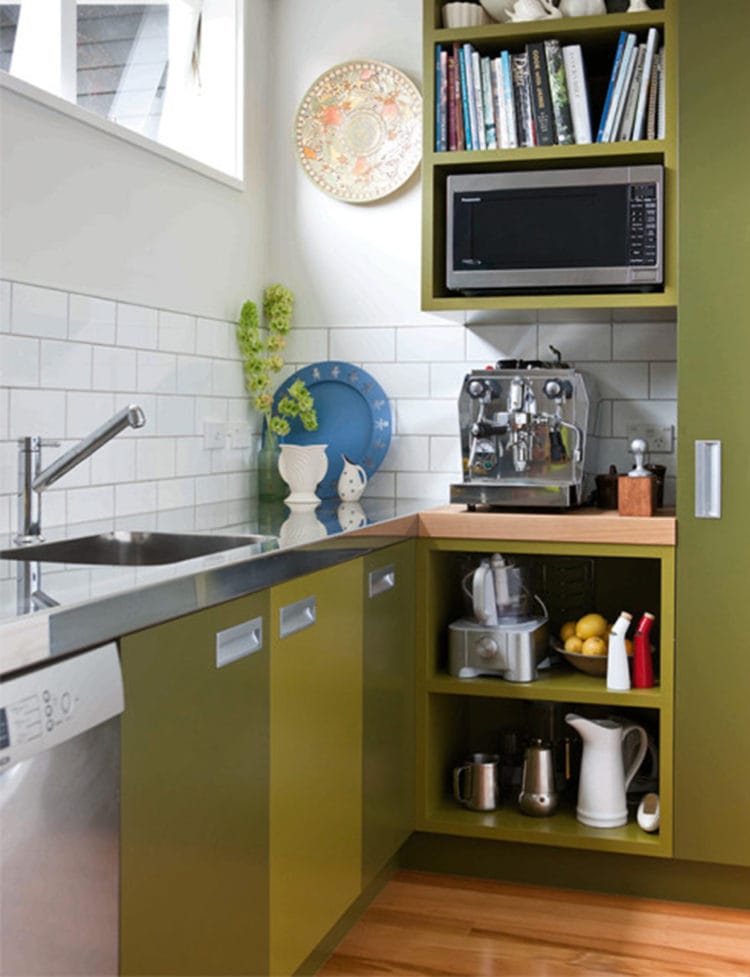 Kitchens: a small space becomes two separate zones