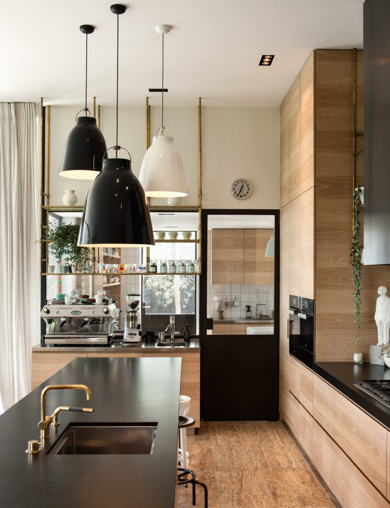 A luxury family kitchen with a cafe feel