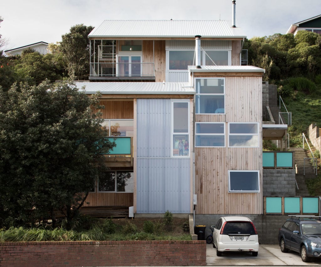 How two Wellington couples built a house each on a difficult sloping site