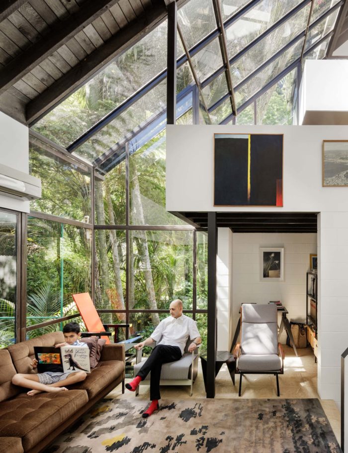 An incredible treetop home by Architect Claude Megson is gently restored