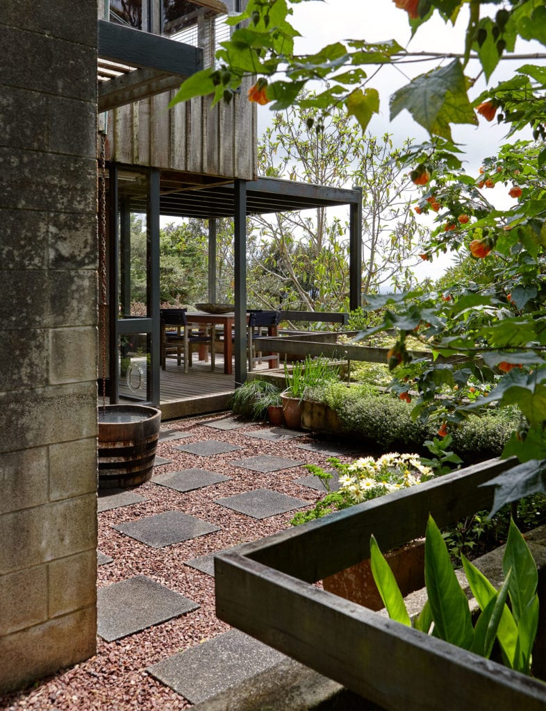 This dramatically angled house was designed to display the owner's art