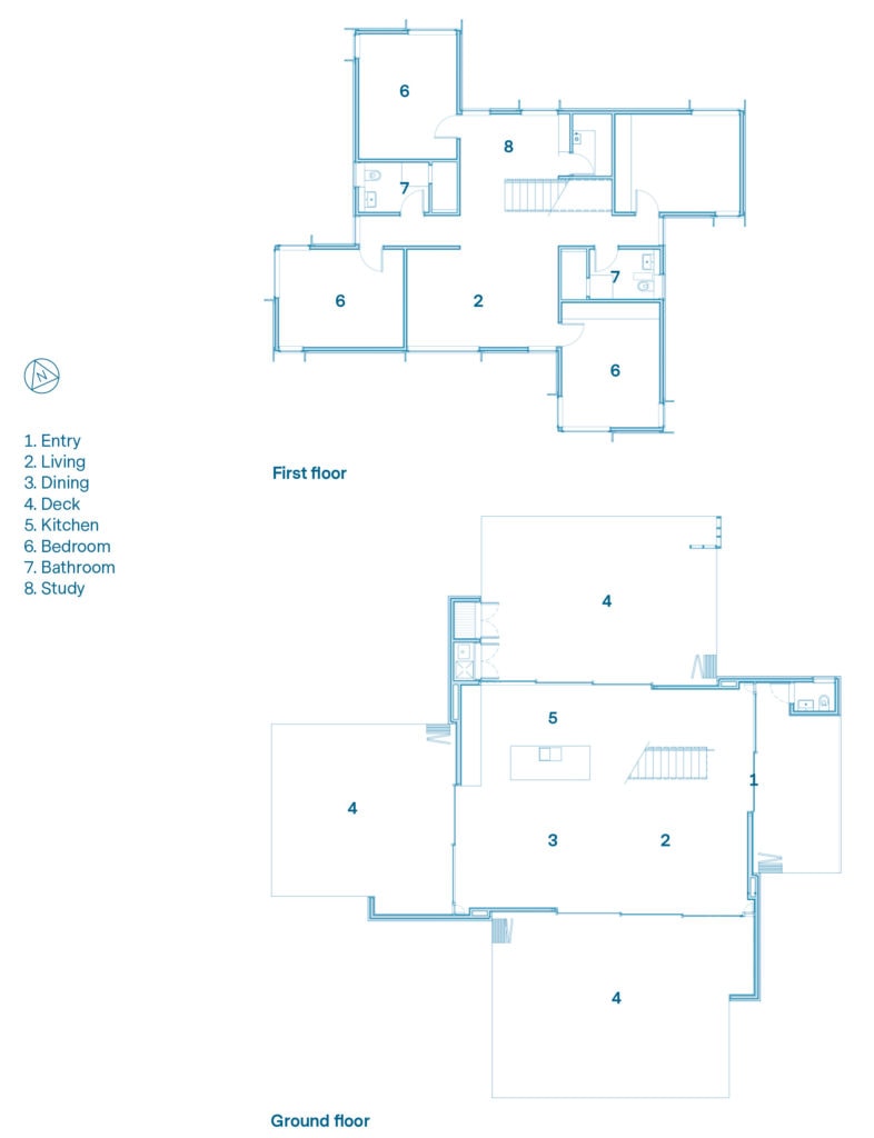 This unconventional Great Barrier bach has an award-winning interior style